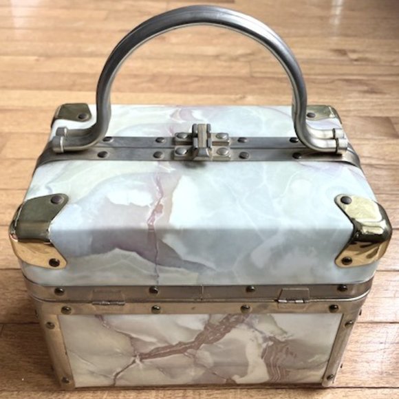 Delill | Bags | Vintage Delill Marbled Train Case Purse 96s | Poshmark